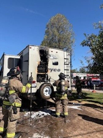 Fire Damages Camper Trailer on N. Valley Drive | Zia Country 99.5 ...