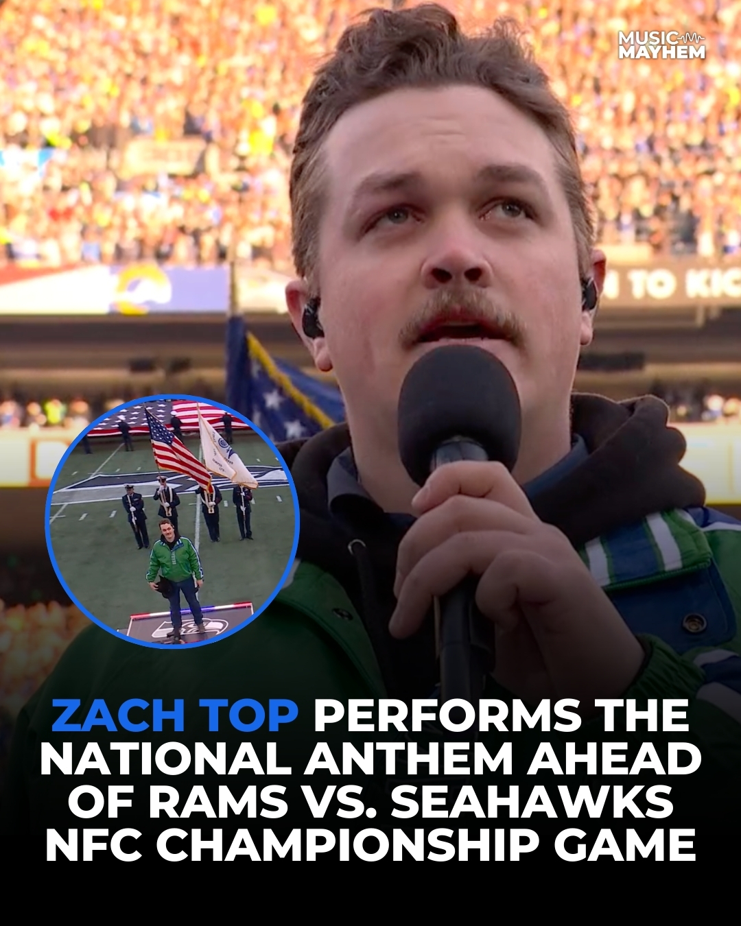 Zach Top was Flawless Singing the National Anthem | Zia Country 99.5 ...